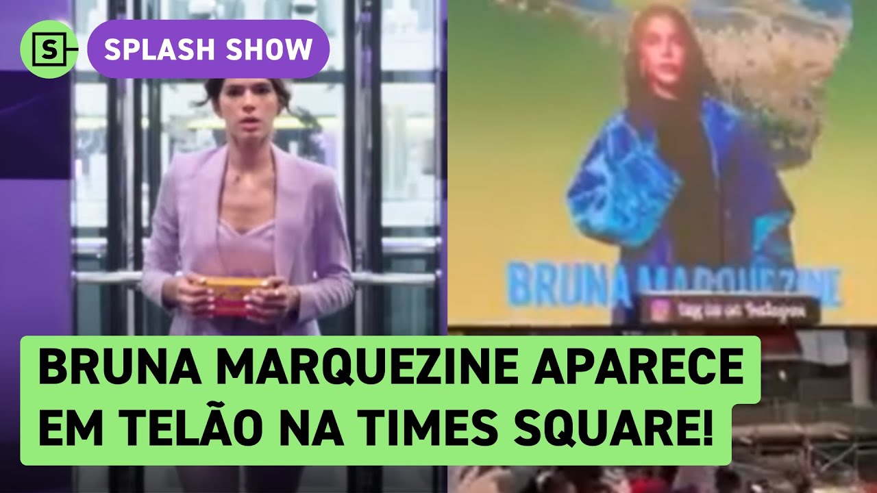 Bruna Marquezine aparece em telão na Times Square em divulgação do ...