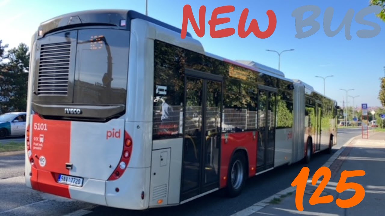 NEW BUS | Iveco streetway 18m | line 125 | Prague - YouTube