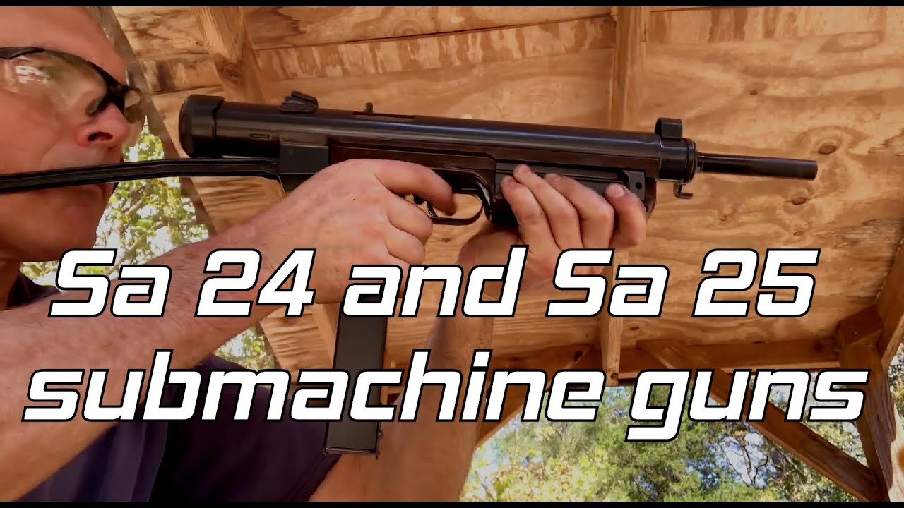 Czech Sa 24 and Sa 25 submachine guns - YouTube