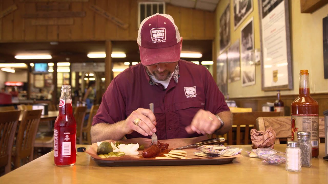 Sausage: Southside Market & Barbeque - Texas Hot Guts - YouTube