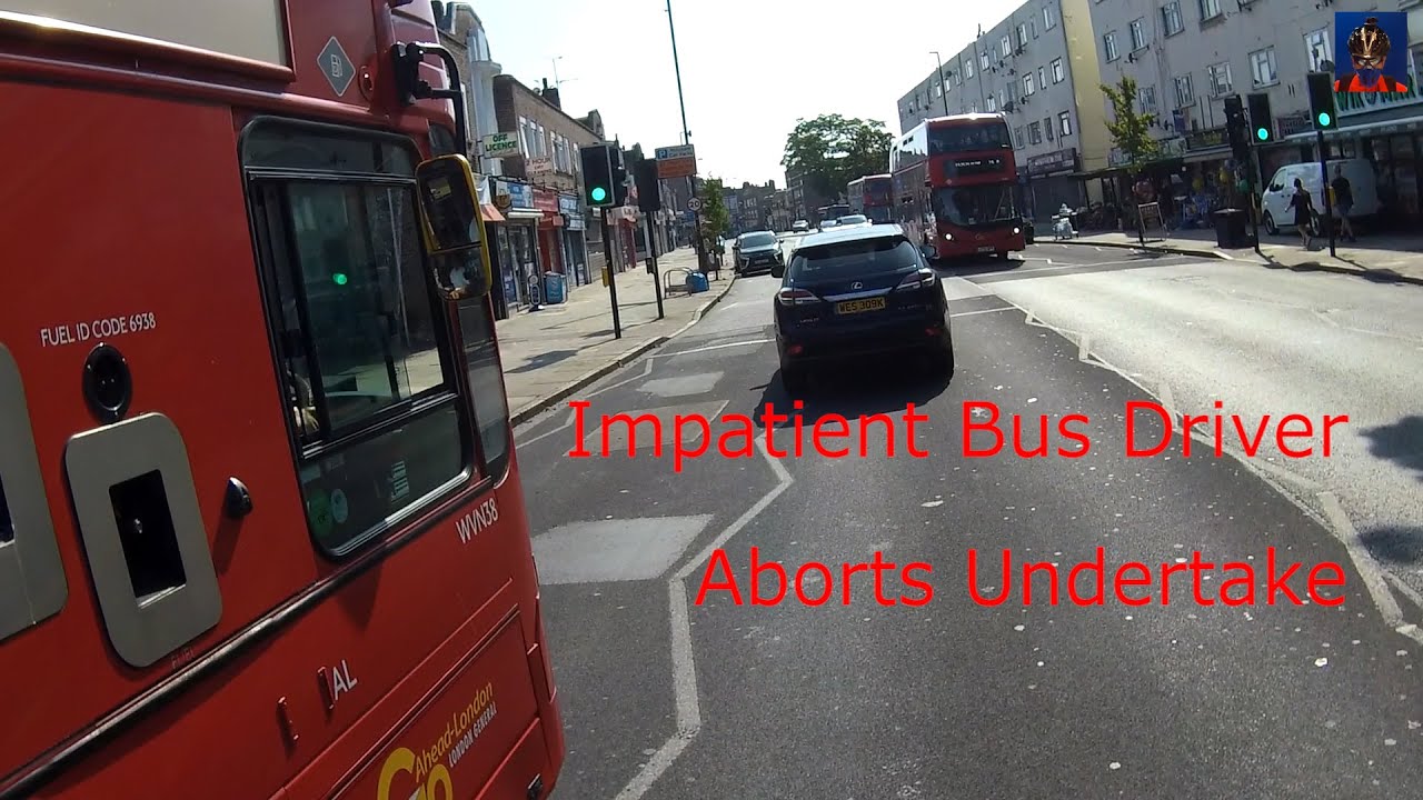 Impatient Bus Driver Aborts Undertake - Go Ahead - BV10 WVL - YouTube