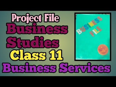 Project File of Business Studies on Business Services Grade XI by my ...