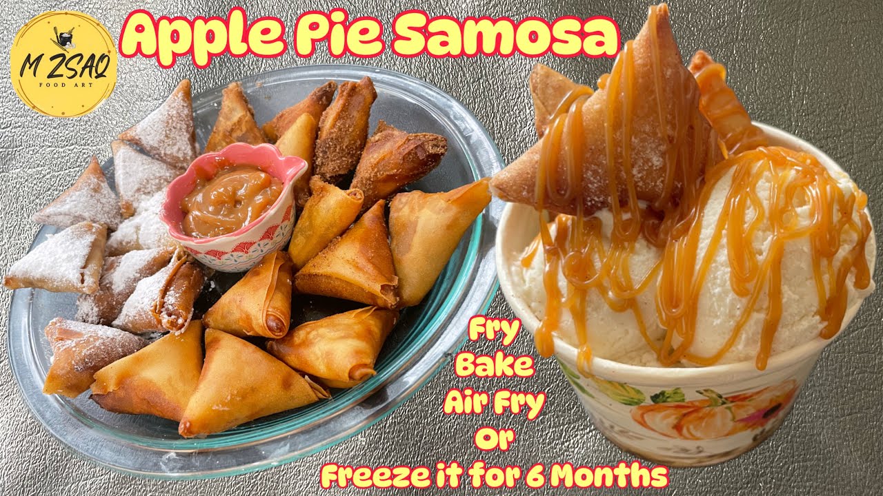 Apple Pie Samosas || Delicious warm and Crunchy Apple Filled Triangular ...
