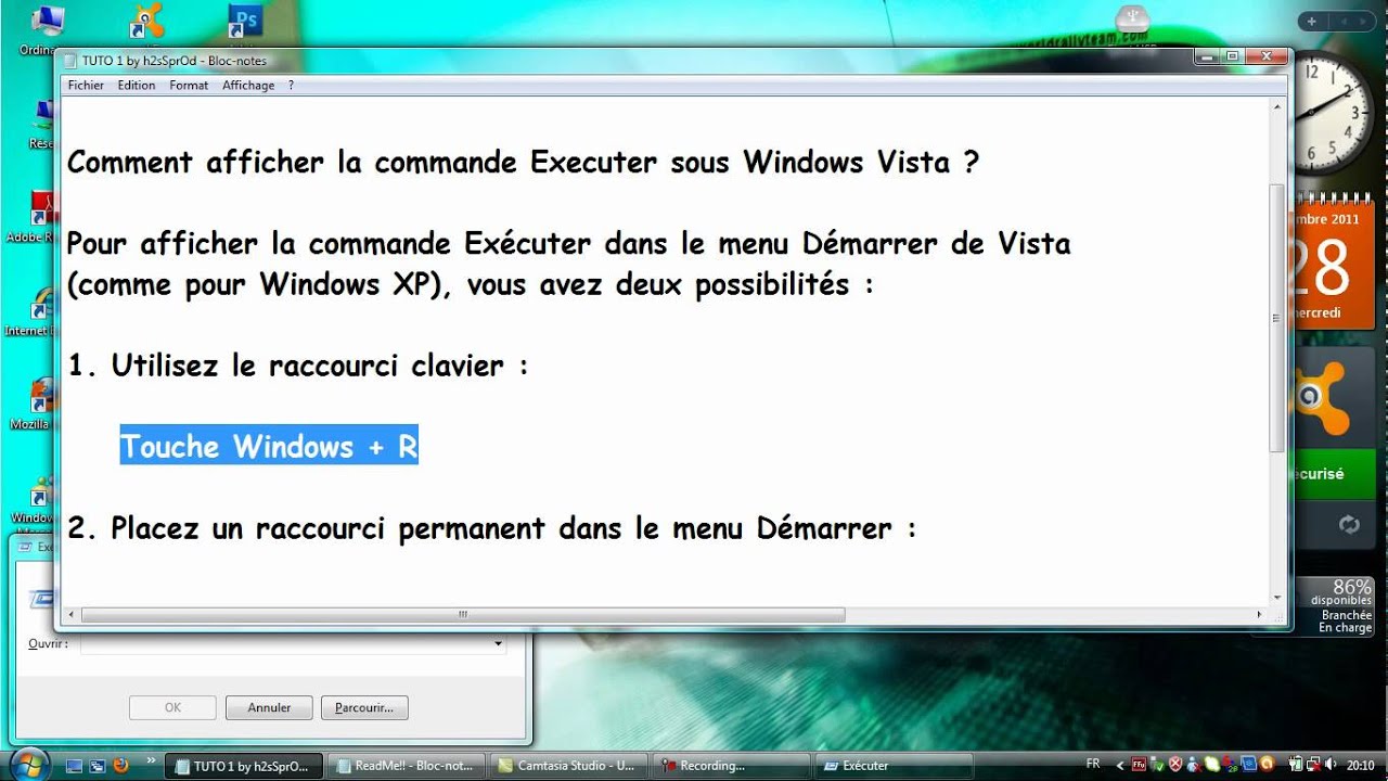 [TUTORIAL] Comment Afficher La Commande Executer Sous Windows Vista_by ...