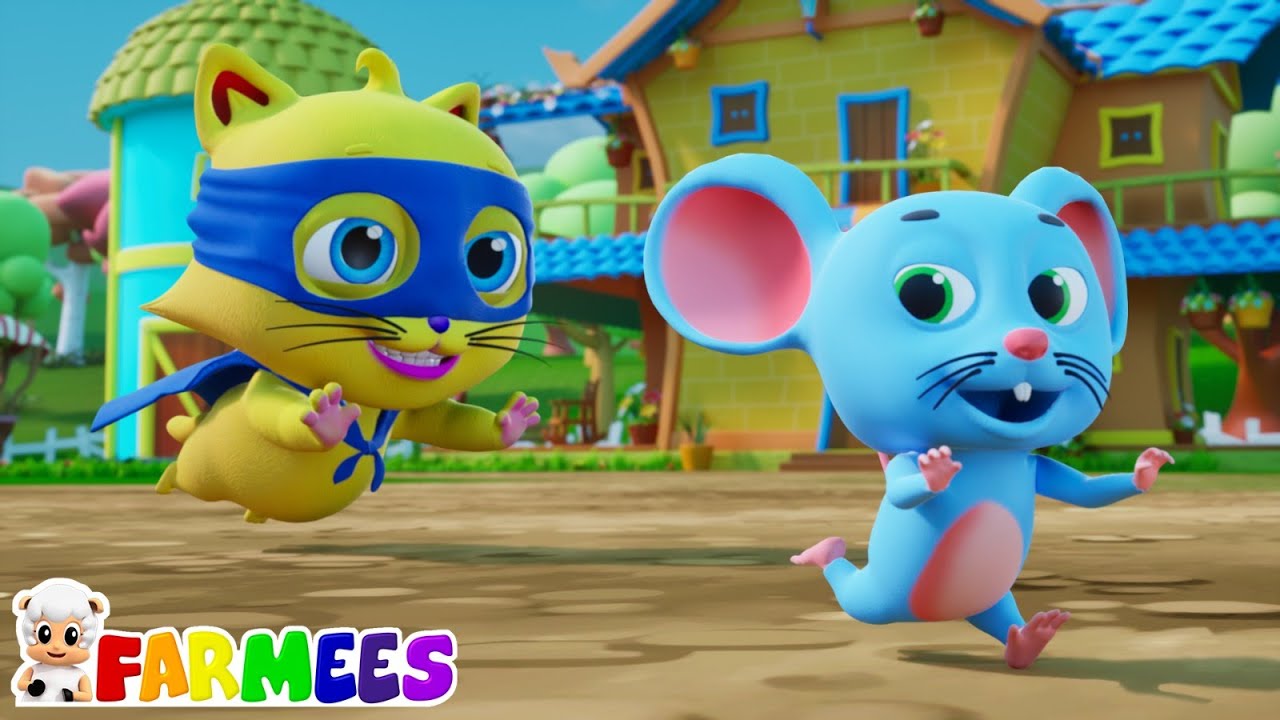 Meow Meow Song, म्याऊँ म्याऊँ, Cat Song and Hindi Rhymes for Children ...