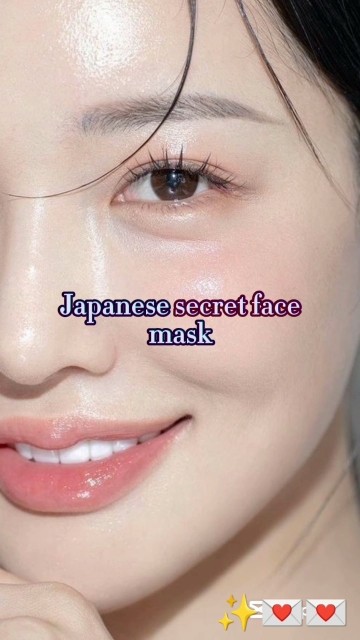 Japanese secret face mask 🪄🎀 #viralshort #foryou #beauty #facemask #fyp ...
