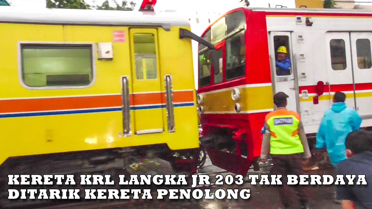 Akhirnya KRL JR 203 2 Yang Anjlok Dikampung Bandan Berhasil Di Evakuasi ...