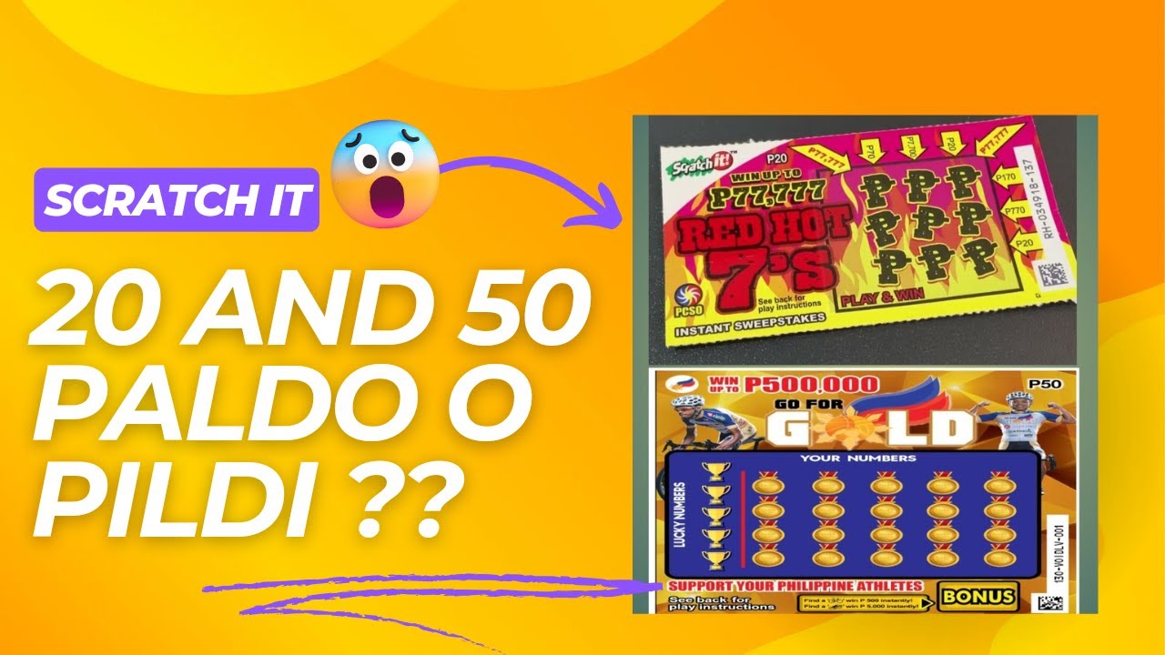 20 PESOS And 50 PESOS SCRATCH IT | PALDO O PILDI | #scratchit #lotto # ...