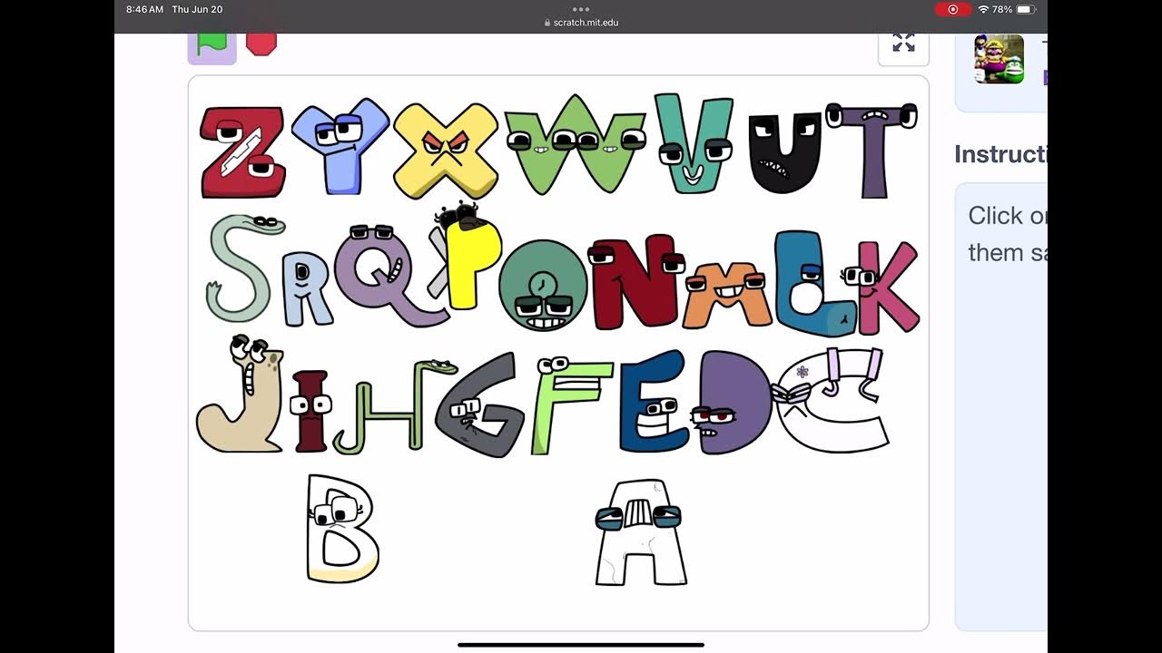 Reverse Alphabet lore on scratch - YouTube