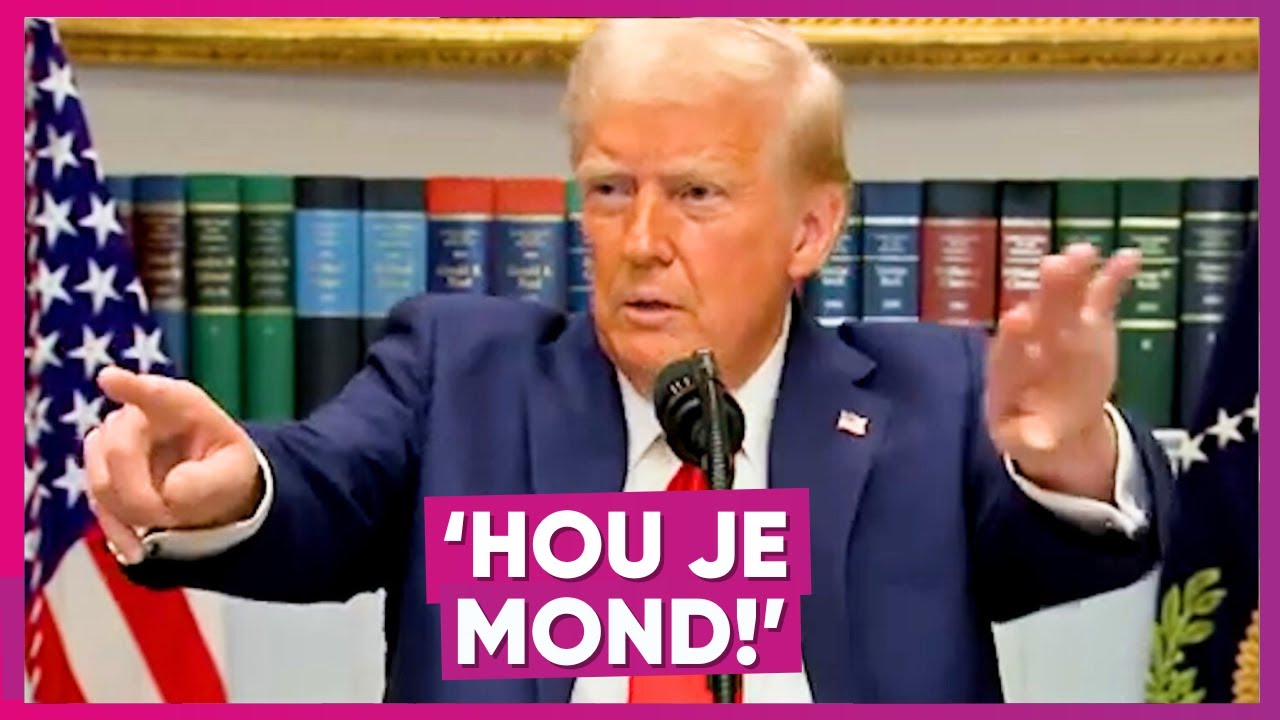 Trump zwaar geïrriteerd tijdens eerste persconferentie - YouTube
