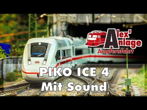 H0 Modellbahn - PIKO ICE 4 Soundcheck - YouTube