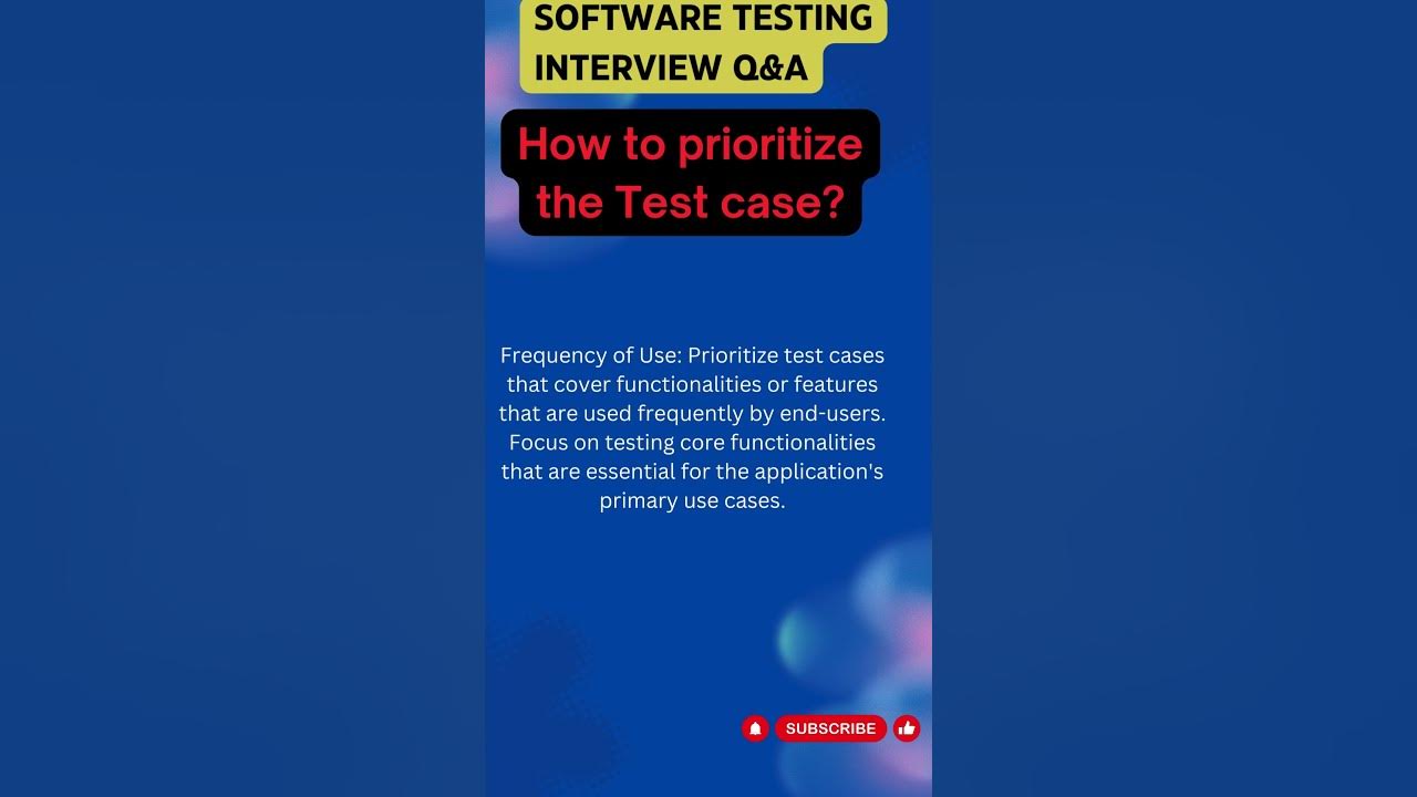 Software Testing | How to prioritize your Test case? - YouTube