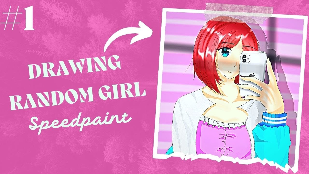 Drawing Anime Girl in Ibispaint | Speedpaint ️. - YouTube