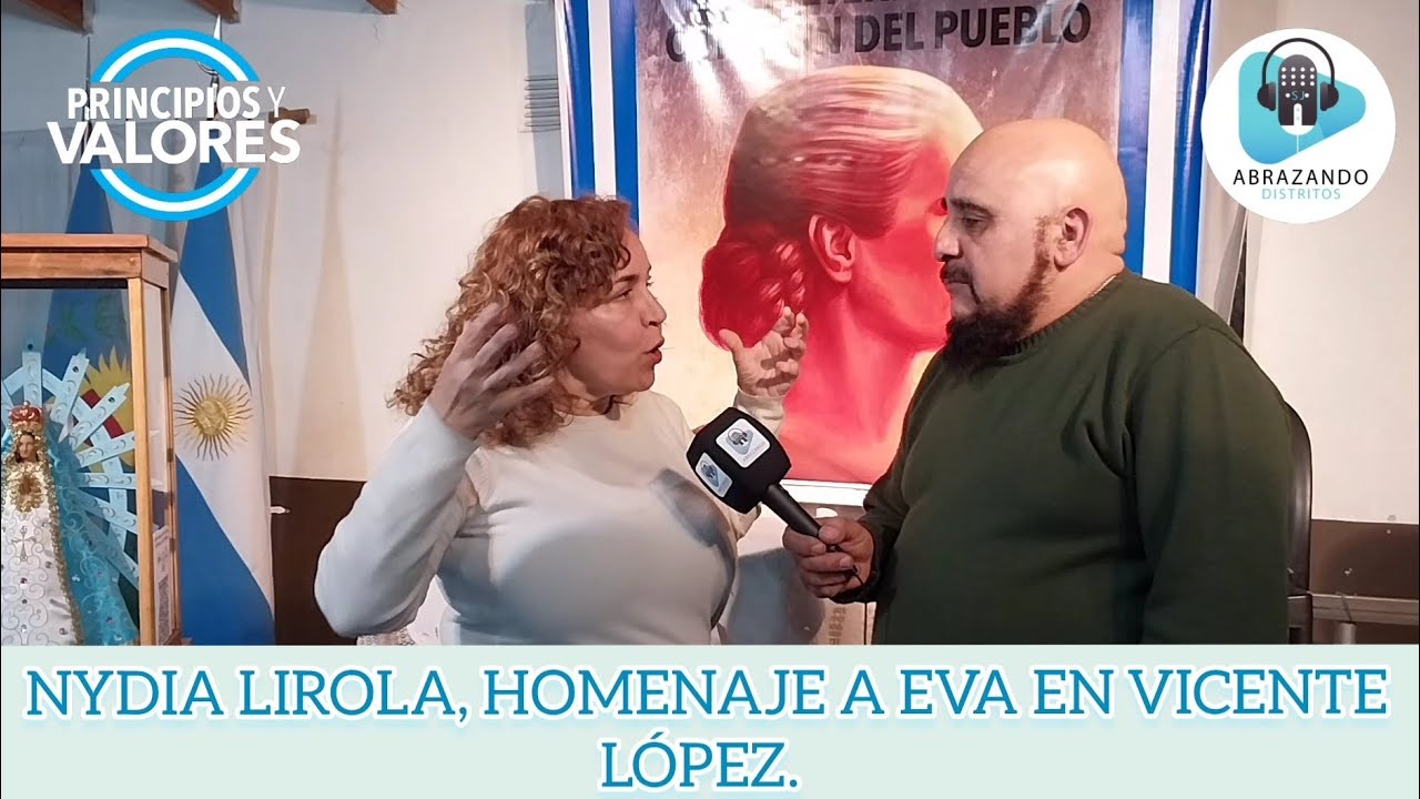 NYDIA LIROLA, "HOMENAJE A EVA EN VICENTE LÓPEZ". - YouTube