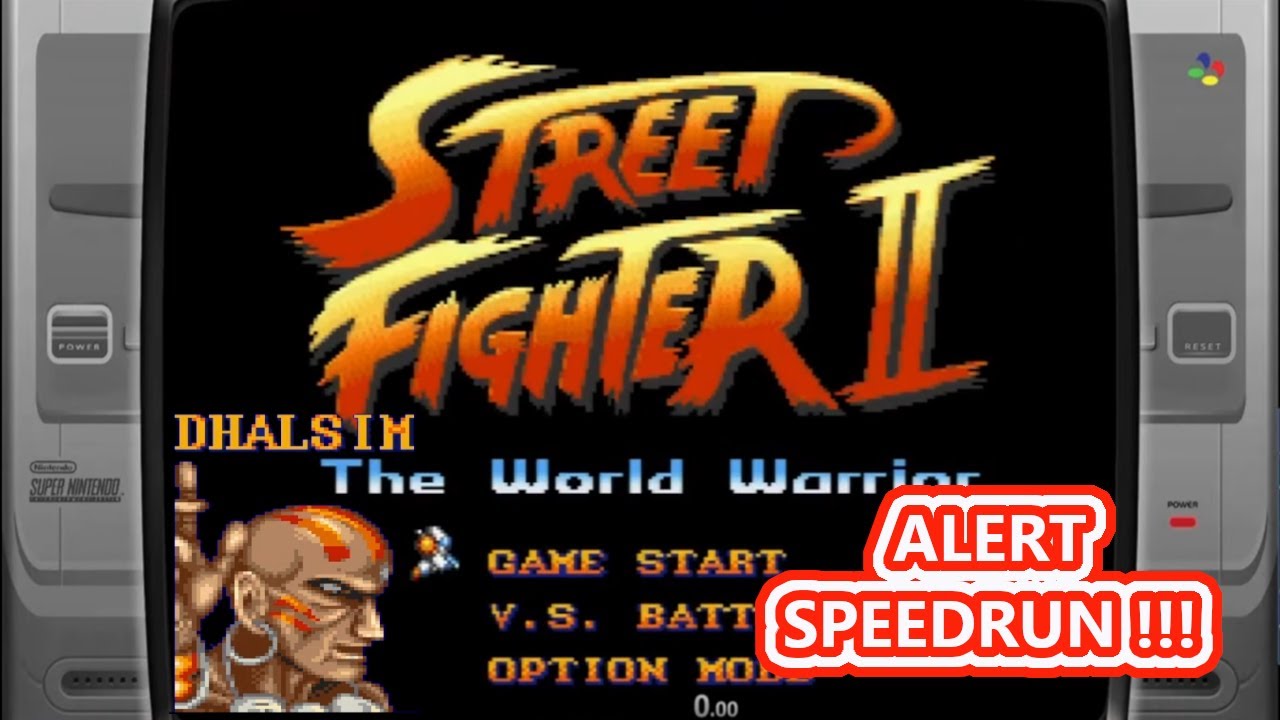 SPEEDRUN - DHALSIM - STREET FIGHTER II THE WORLD WARRIOR - SUPER NINTENDO - FIRST ATTEMPT [17:34 ...