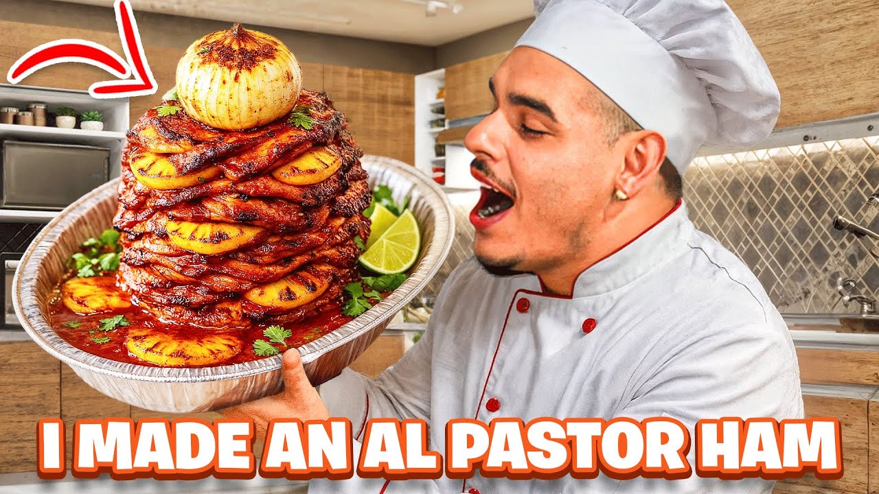 I COOKED AN AL PASTOR HAM! FIRST TIME!! (GONE RIGHT!!) - YouTube