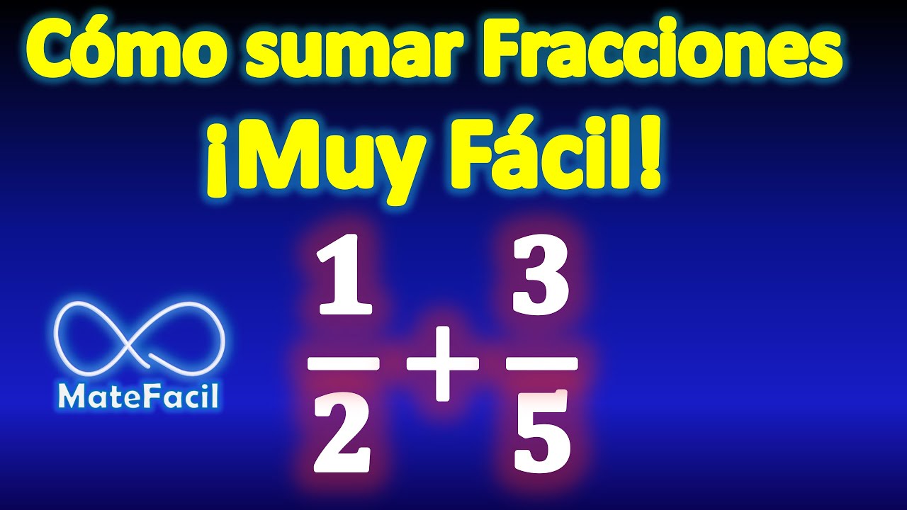 Cómo SUMAR FRACCIONES muy fácil y rápido - YouTube