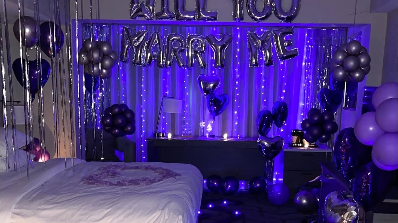 ROMANTIC ROOM DECOR | HOTEL ROOM DECOR | DATE NIGHT | - YouTube