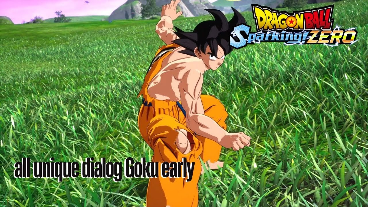 dragon ball sparking zero goku z early all unique dialogue Interactions ...
