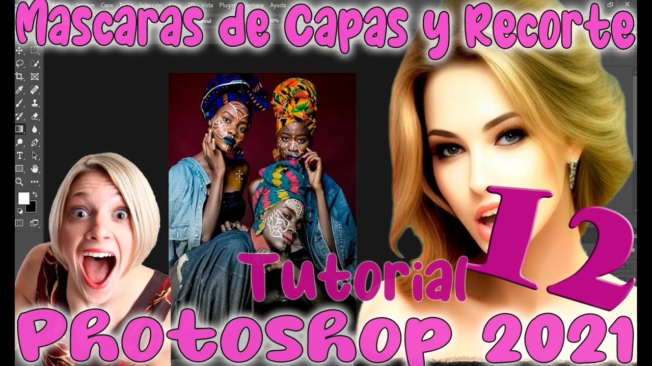 🆕 Como utilizar Mascaras de Capa y Capas de Recorte Photoshop 2021 ...