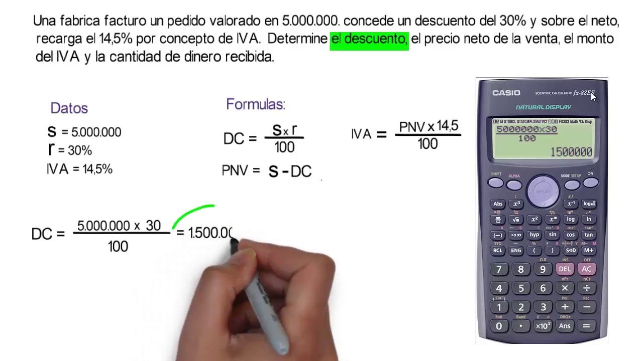 Descuento comercial, Descuento Sucesivo con IVA y Descuento de catalago ...