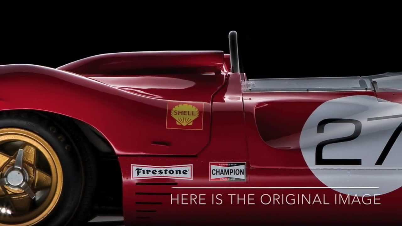 1967 P330 Ferrari Image on a DisplayDeck 230 degree curved screen ...