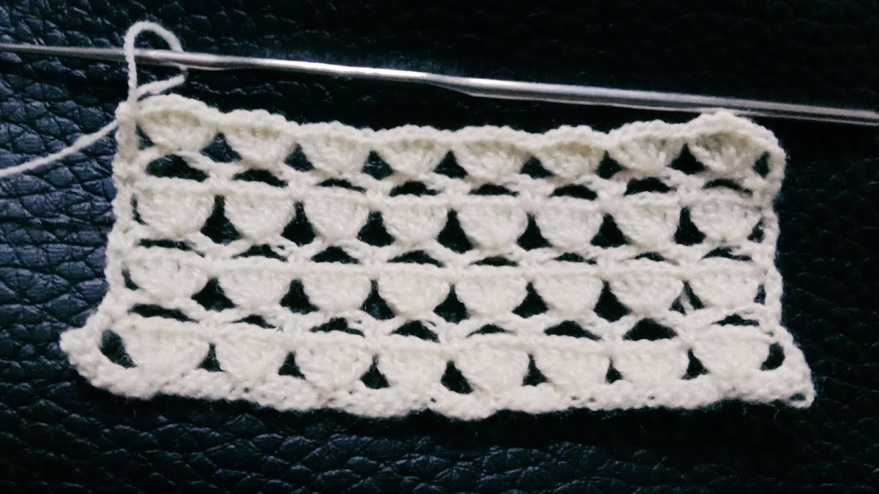 Easy crochet 2 row pattern beginners friendly - YouTube