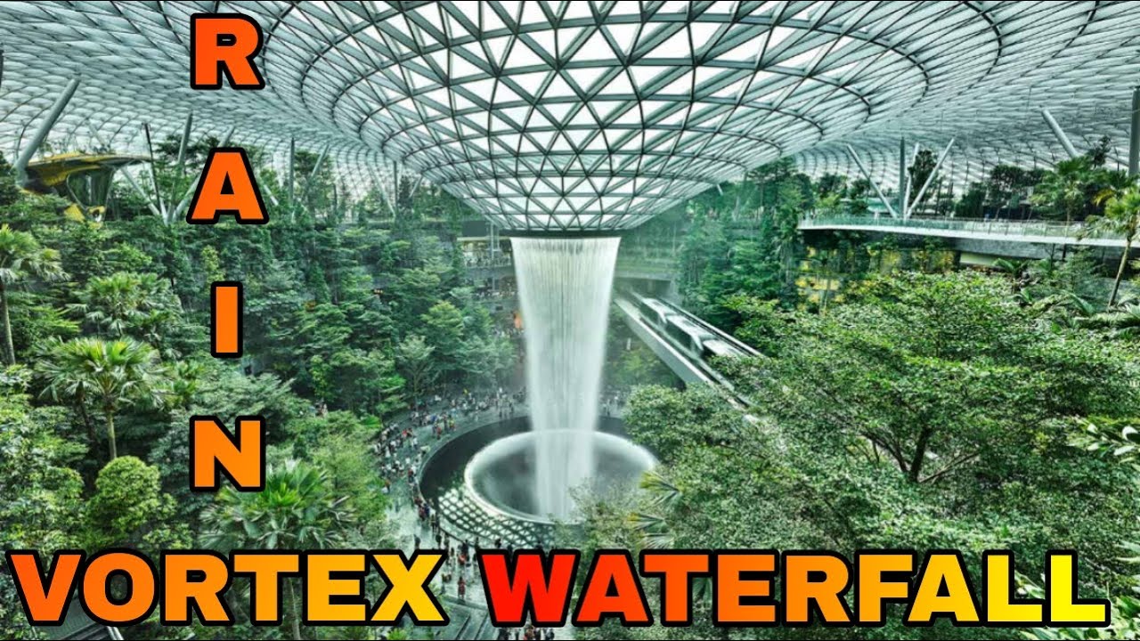 RAIN VORTEX WATERFALL SINGAPORE/JEWEL CHANGI AIRPORT/PART 2 - YouTube