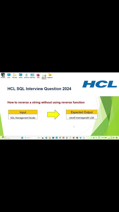 Most Asked Interview Question In Hcl How To Reverse A String Without Using Reverse Function 4527