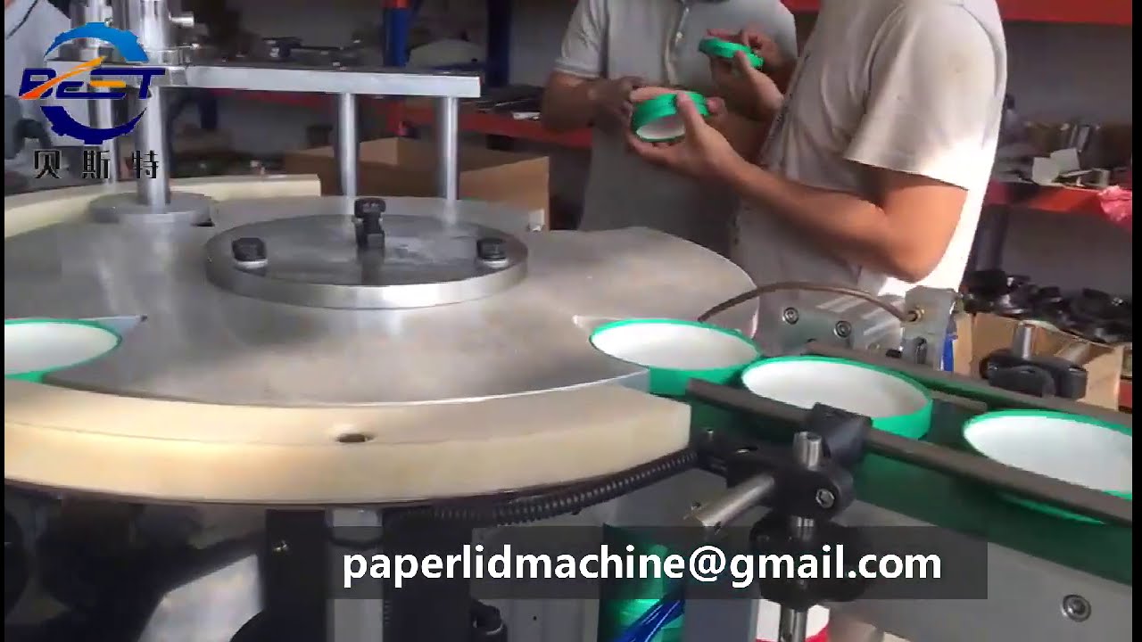 Lid Top Curling Machine Stackable Paper Lid Making Machine ZGJ-60S ...