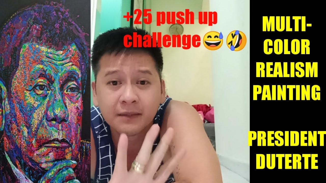 RODRIGO ROA DUTERTE ART PIECE l multi color realism painting l ...