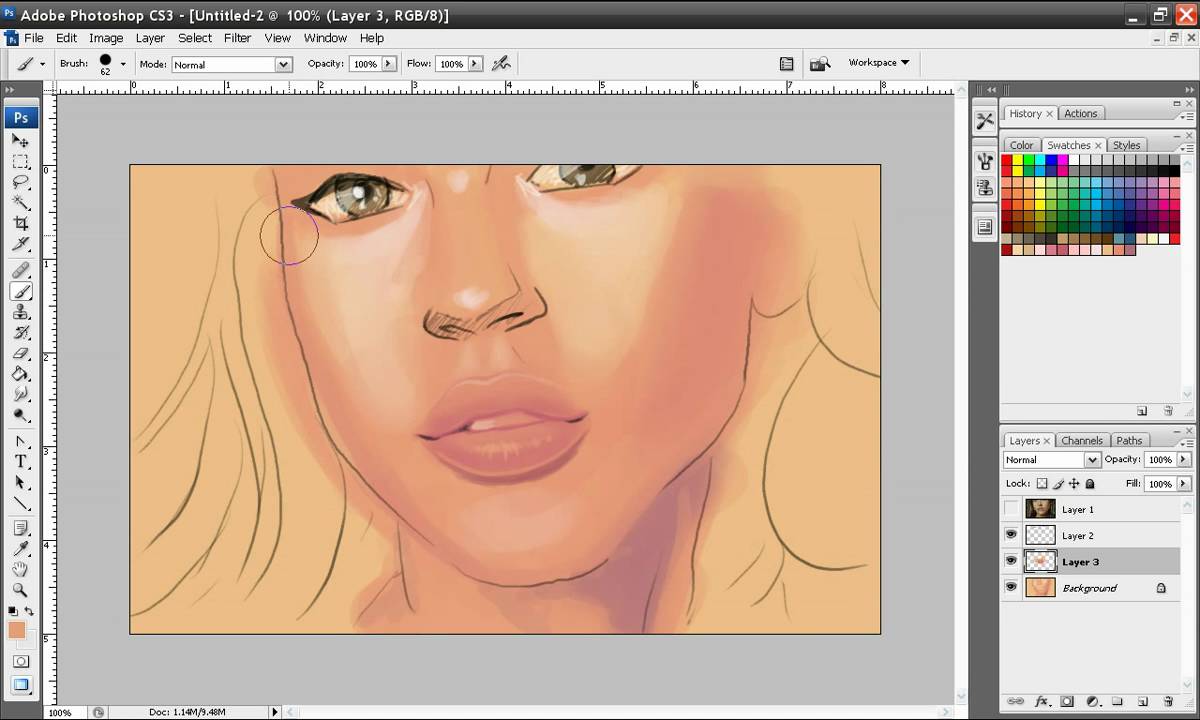 2-3 How to paint lips by Neil Fontaine - YouTube