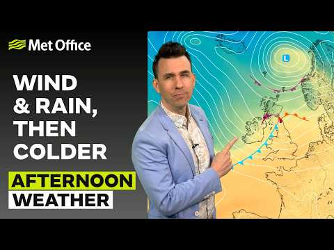 24/03/2026 - Rain pushing south - Afternoon Weather Forecast UK – Met Office Weather