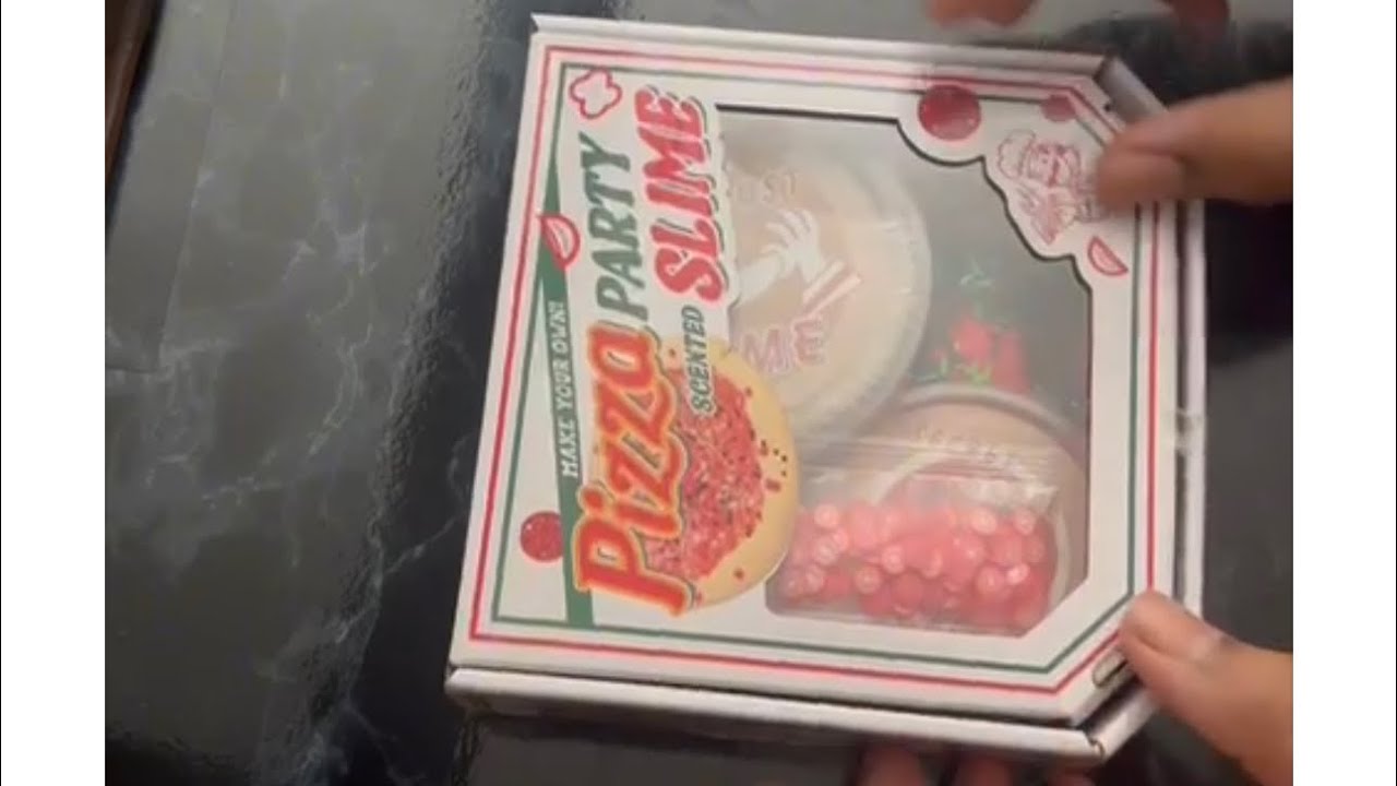 Unboxing and playing with this super fun Pizza Slime Kit!🍕💛#SlimeFun # ...