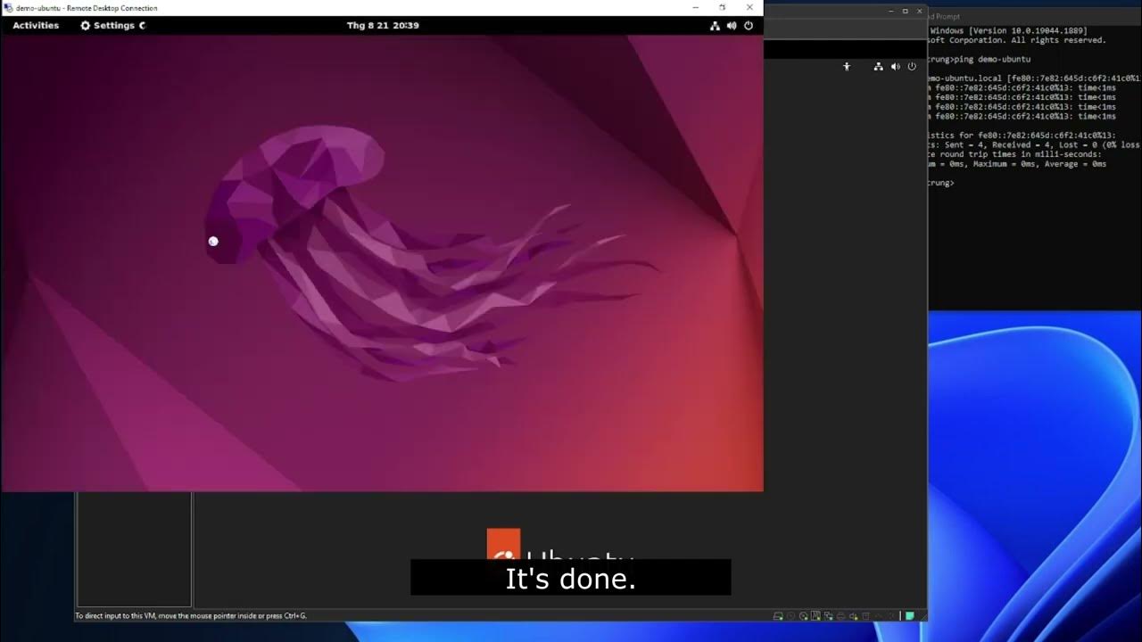 Remote desktop from Windows or Mac to Linux - YouTube