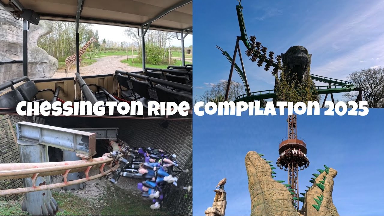 Chessington World Of Adventures ride compilation 2025 | all rides and ...