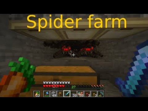 i made a spider farm in Minecraft java1.21.8 - YouTube