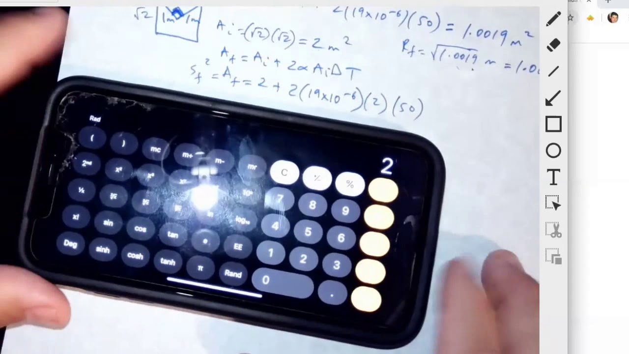 Area Expansion of Materials Example 1 - YouTube