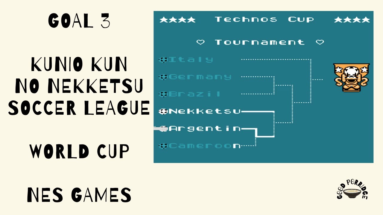 Goal 3 (Kunio-Kun no Nekketsu Soccer League) World Cup - YouTube