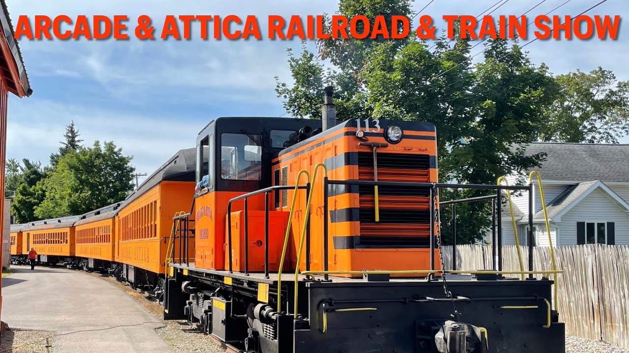 Arcade & Attica Railroad and Train Show (plus Little Red Caboose) - YouTube