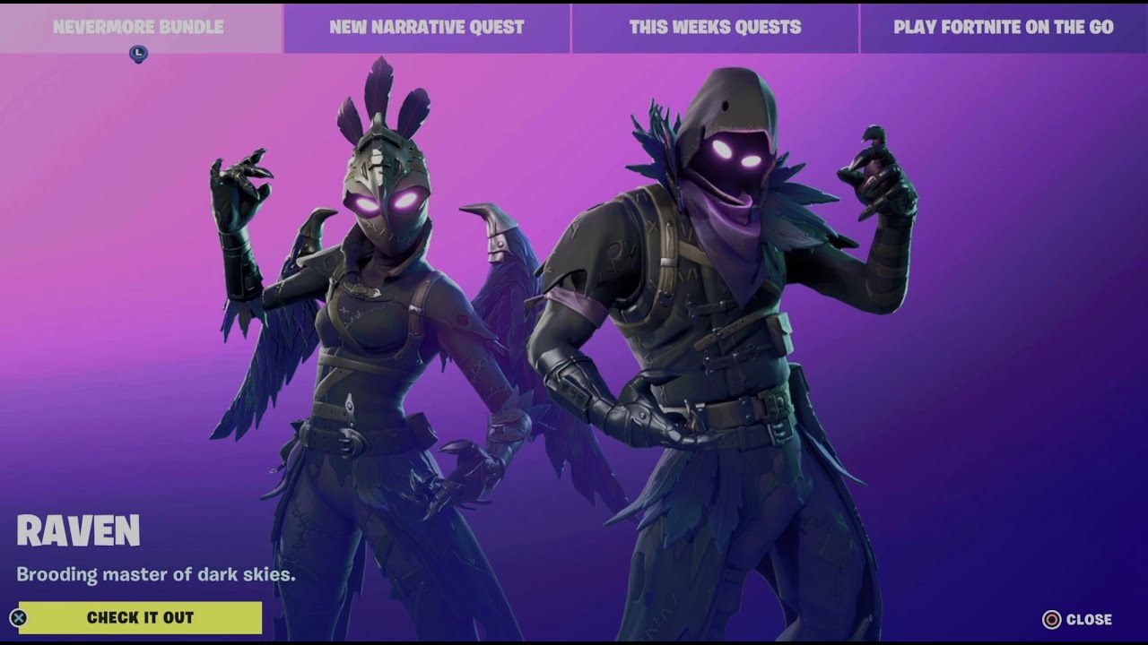 Fortnite Giveaway Replays | Nevermore Bundle | Raven | Ravage - YouTube