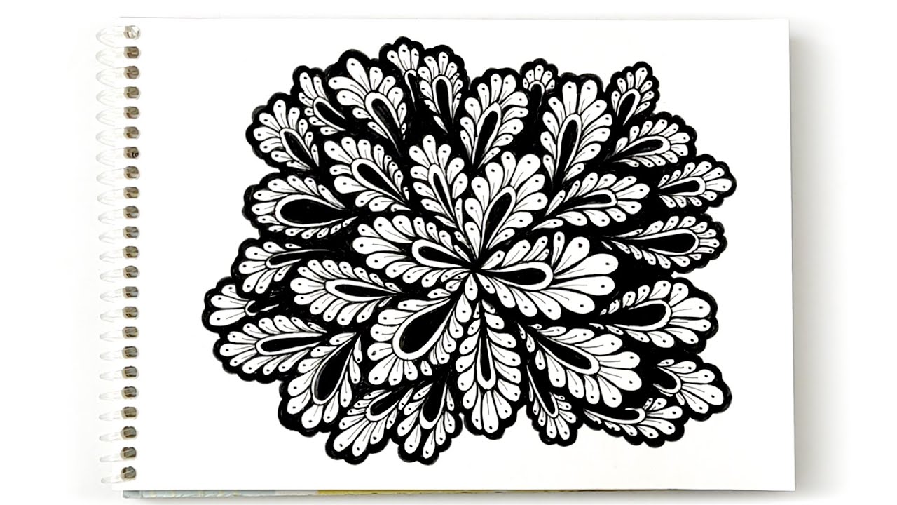 Zentangle art for beginners step by step Zendala art Easy mandala art ...