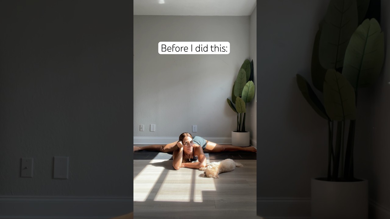 Middle splits warm-up🔥 comment “splits” if you want me to make a full length practice class # ...