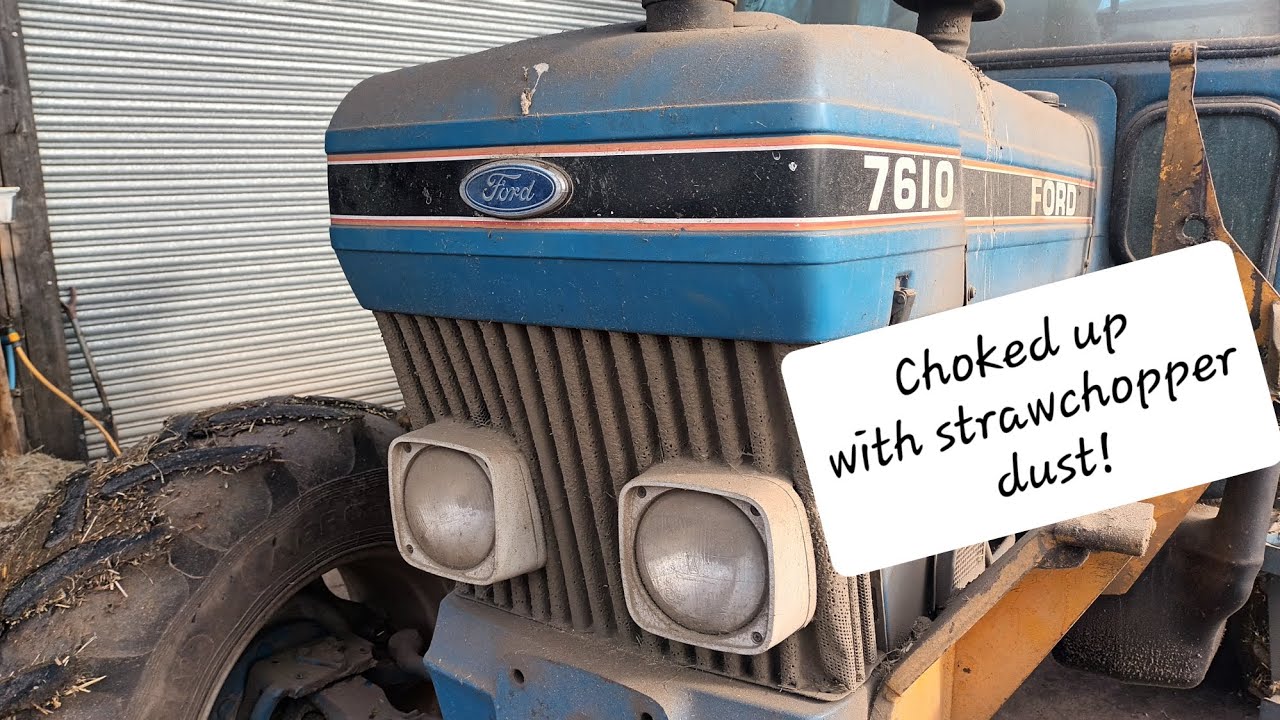 Overheating tractor - Driving blind - stuck sheep? - YouTube