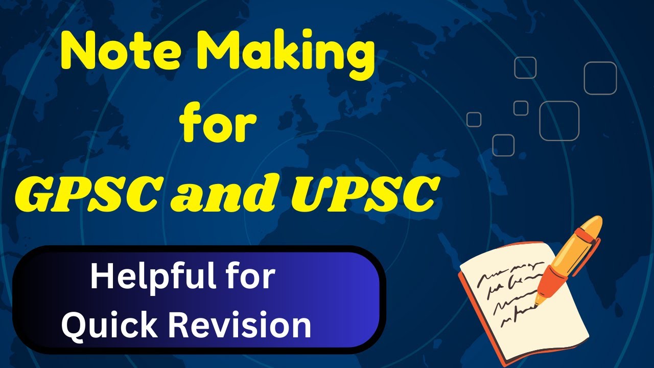 Notes making strategy for UPSC and GPSC mains - YouTube