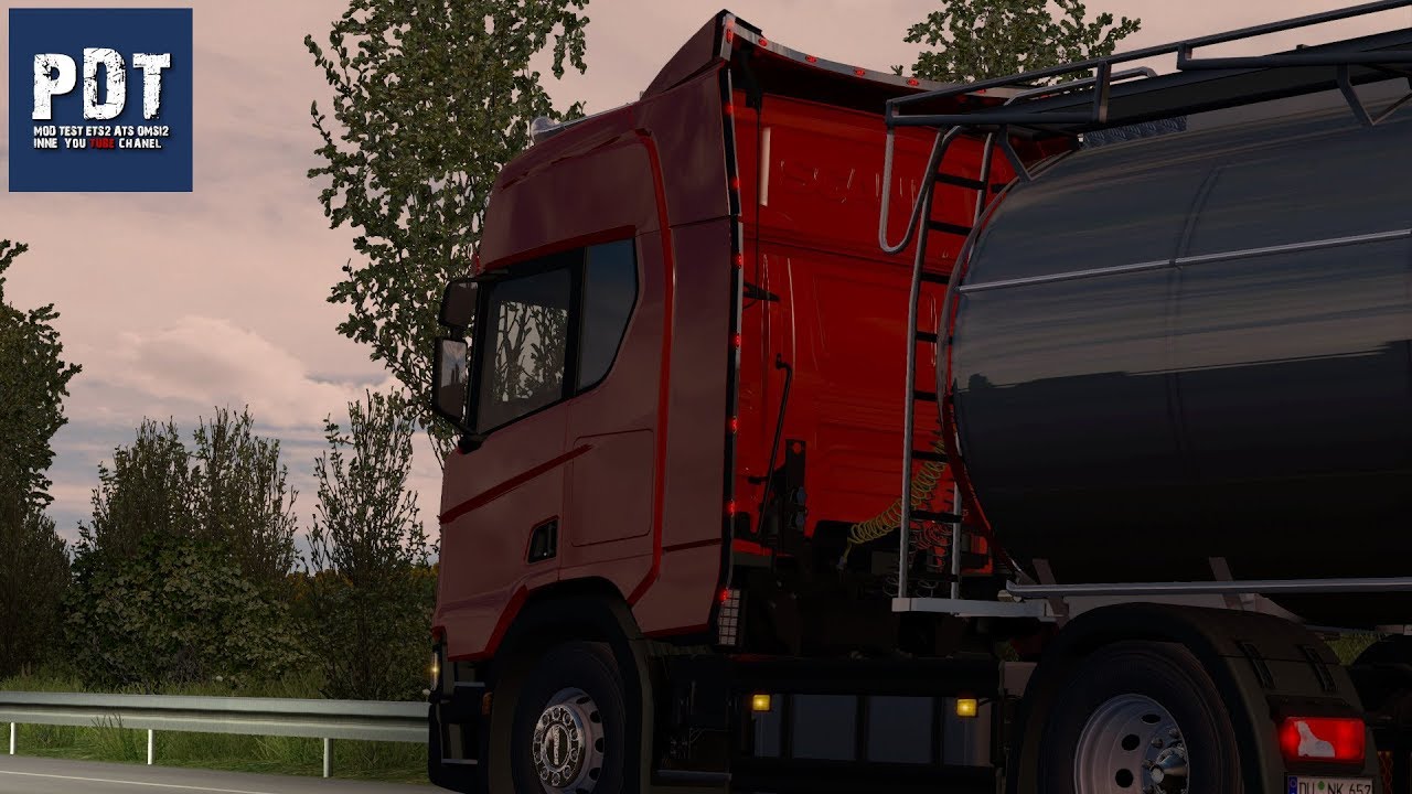 [ETS2. V1.35]...PDT...All Spoiler with s-lights for Scania NG S and R ...