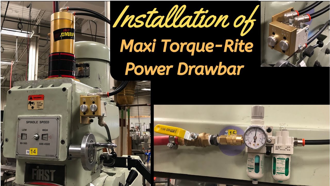 Power Draw Bar Bridgeport and first - YouTube