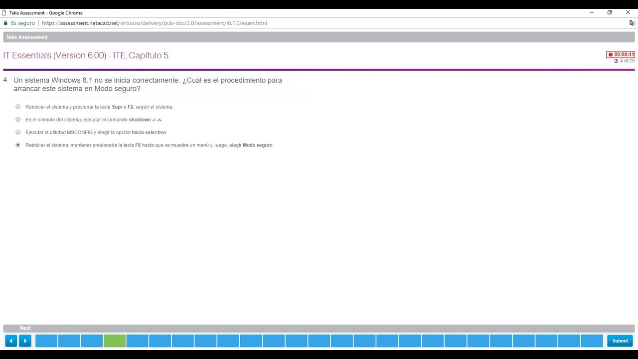 Examen CISCO capitulo 5 ITE Essential NETACAD 6.0 2017 RESULTADO:100% ...