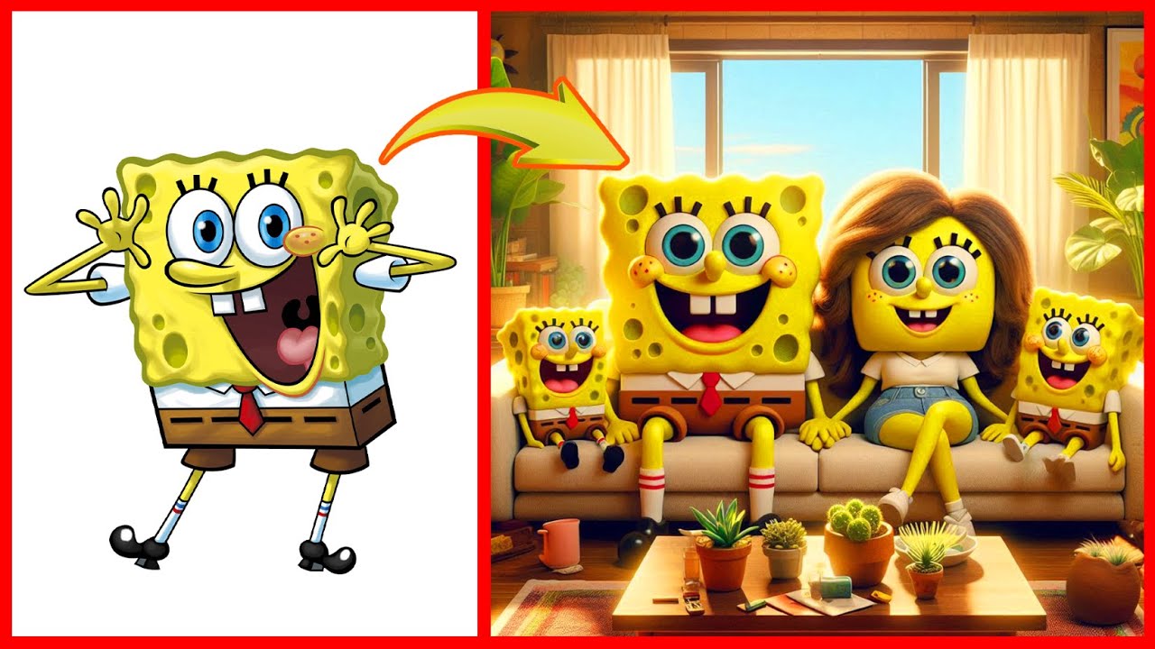 SpongeBob SquarePants as Family😮| All Spongebob Characters - YouTube