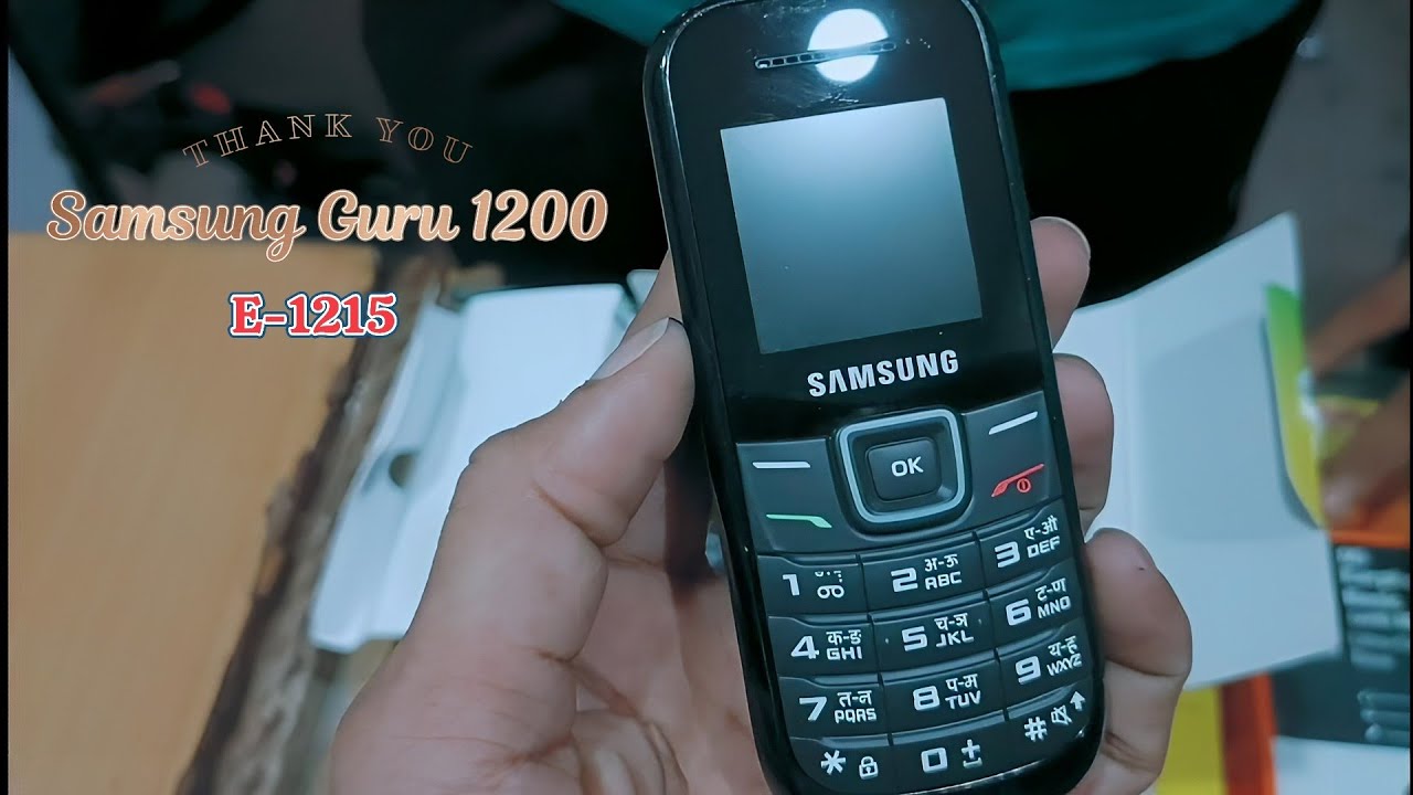 Samsung Guru 1200 [E-1215] || Unboxing and Review || Black Colour ...